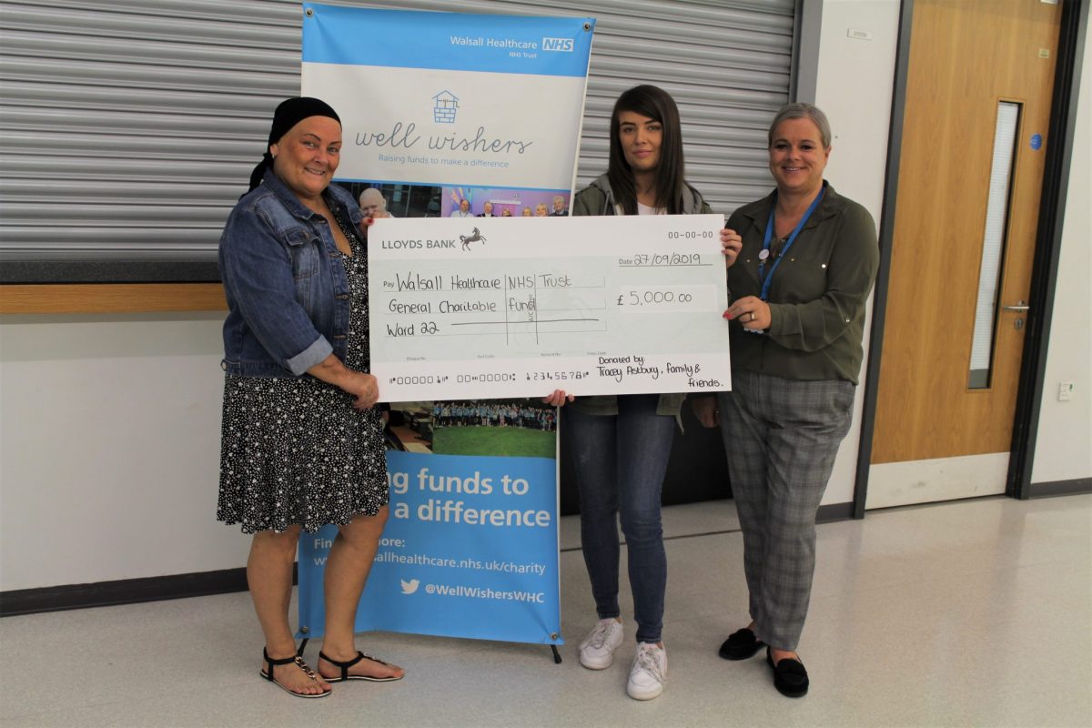 Chemo ward boost from determined fundraiser - Walsall Healthcare NHS Trust