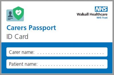 Carers’ Passport launched this week - Walsall Healthcare NHS Trust