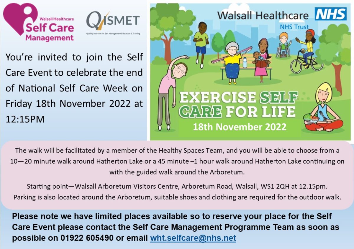 Life changing self care management programme expansion - Walsall ...