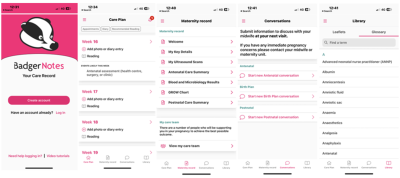 BadgerNotes App - Walsall Healthcare NHS Trust