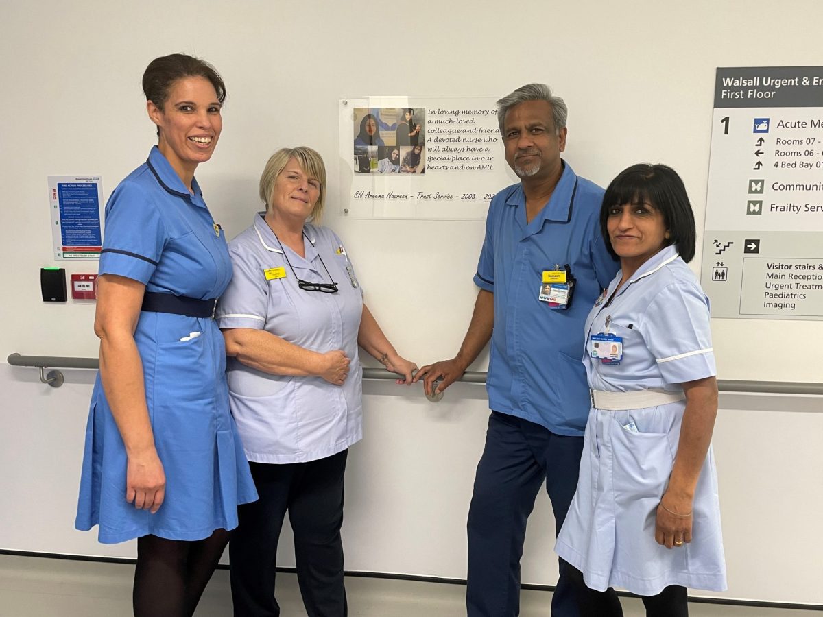 Areema’s legacy lives on in AMU - Walsall Healthcare NHS Trust