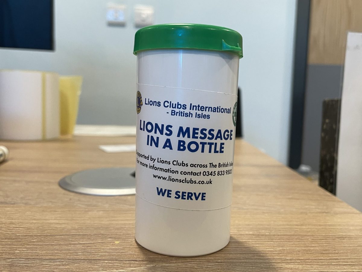Life-saving message in a bottle scheme - Walsall Healthcare NHS Trust