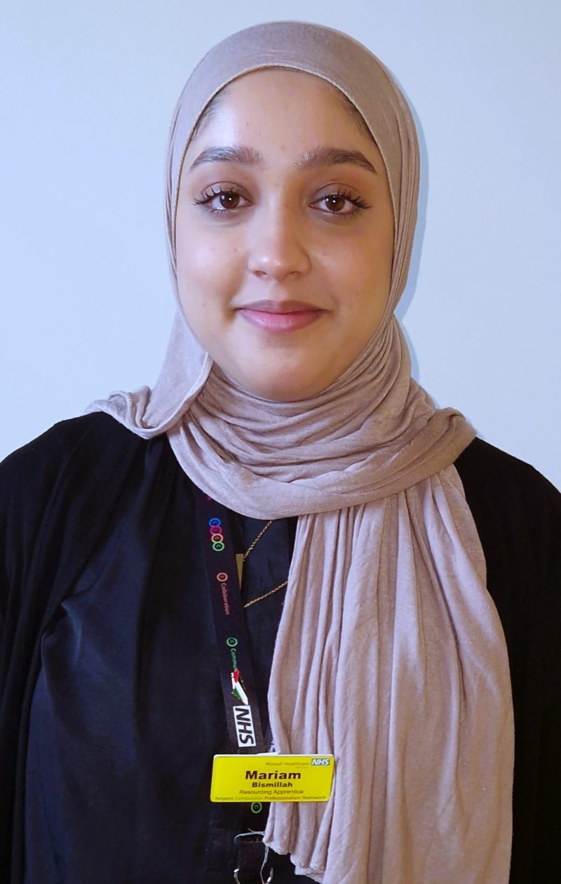 Life as an NHS Apprentice: Mariam’s story - Walsall Healthcare NHS Trust