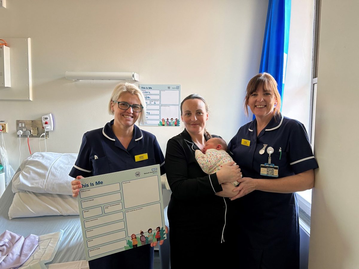 Communication boards are latest Maternity arrivals - Walsall Healthcare ...