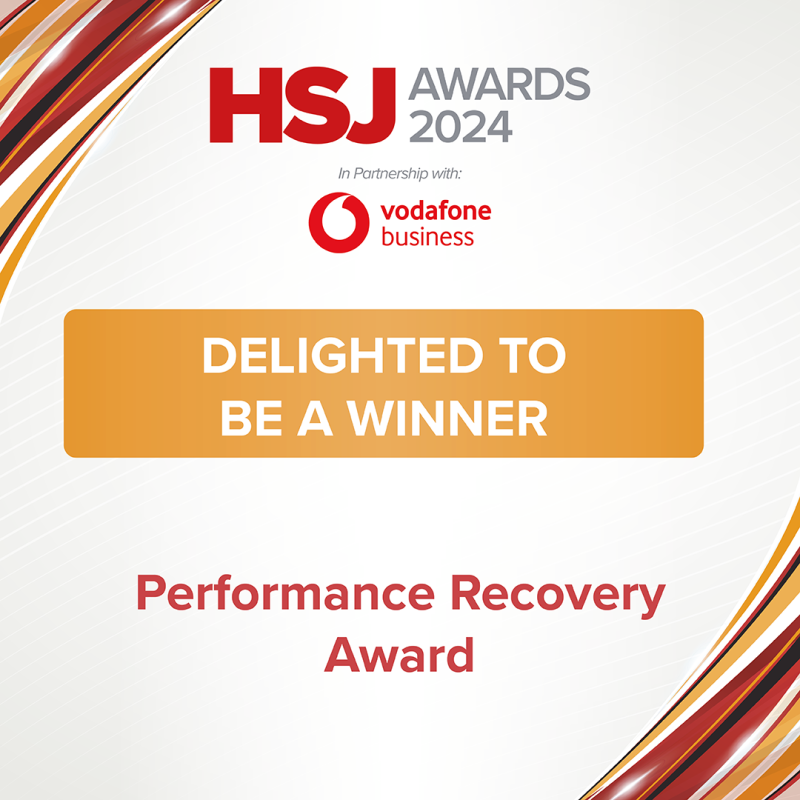 HSJ Award honour for Walsall Healthcare - Walsall Healthcare NHS Trust