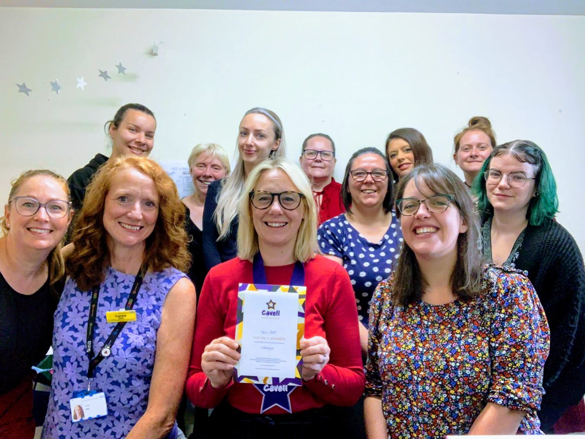 Matron Claire wins national award through supporting colleagues ...