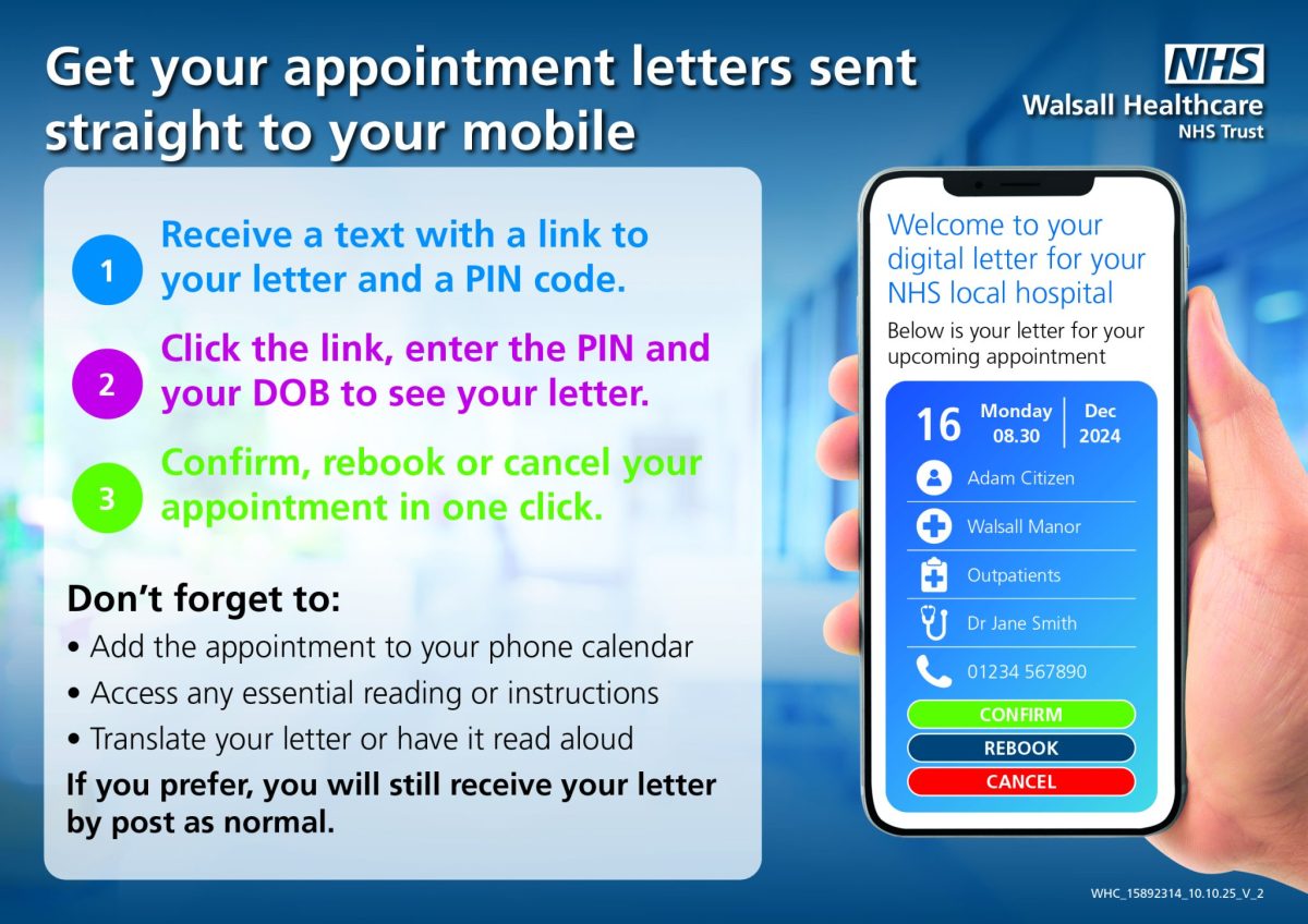 New patient portal launch - Walsall Healthcare NHS Trust